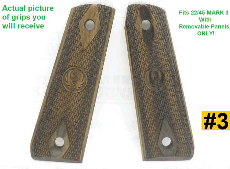Ruger Mark IV Grips and Grip Screws, Hogue, Volquartsen, Bullseye
